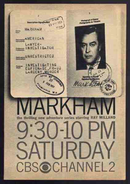 Markham (1959–1960) Starring Ray Milland Season 1 without a few ...